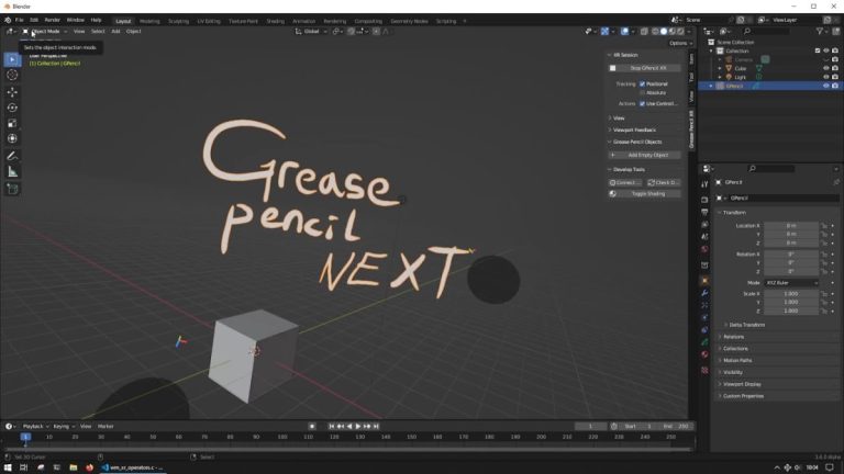 La herramienta Next Lab Grease Pencil VR será presentada en la Blender Conference 2023 — Radix