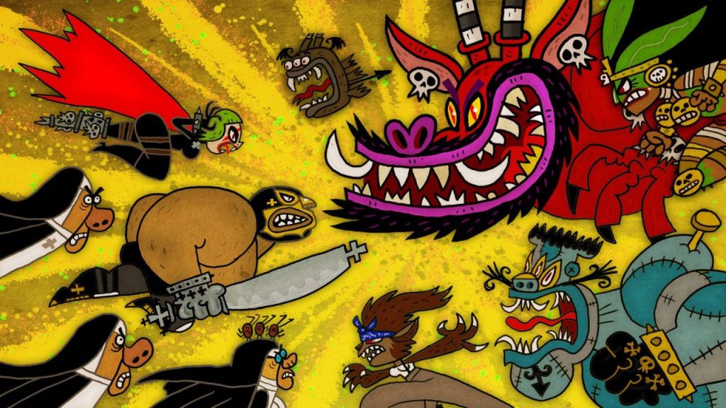 Vistazo al castillo de Don Draculón en El Guapo vs. The Narco Vampires ...